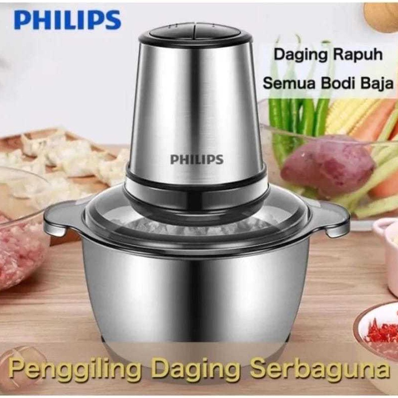 Jual CHOOPER BLENDER PHILIPS FOOD FROCESSOR HR2564WATT BLENDER DAGING ...