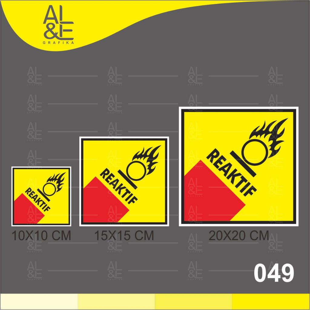 Jual 049 STIKER REAKTIF - SIMBOL LIMBAH B3 | Shopee Indonesia