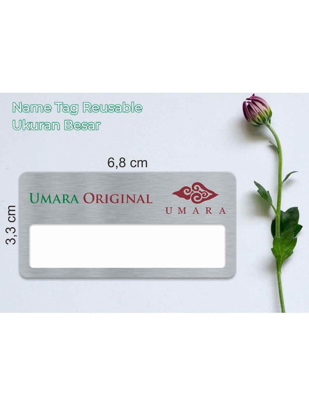 Jual Name Tag Reusable Ukuran Besar Bisa Diganti Nama | Shopee Indonesia