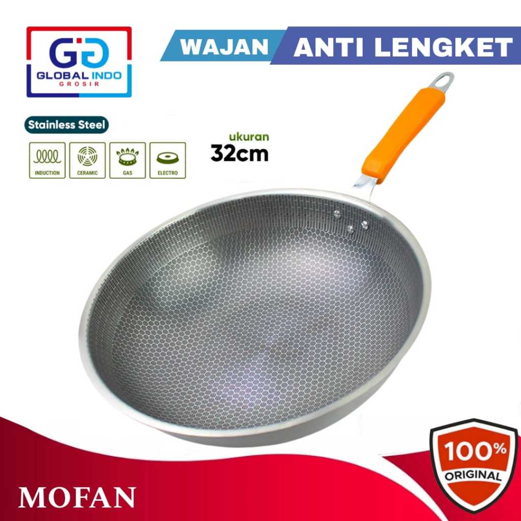 Jual Wajan Motif Laba Laba Gagang Penggorengan Anti Lengket Non Sticky Wok Pan Kuali Stainless ...