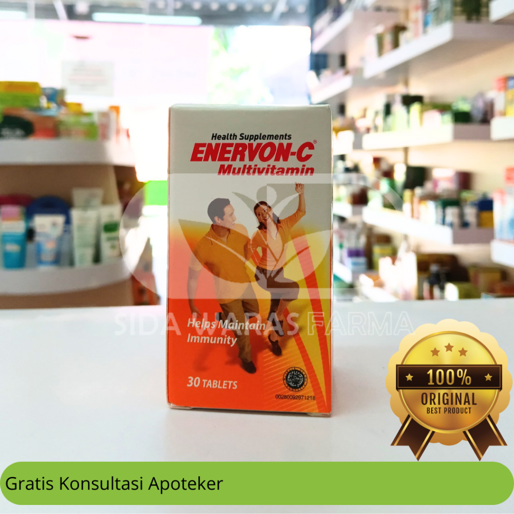 Jual Enervon-C Botol ini 30 tablet - Multivitamin | Shopee Indonesia