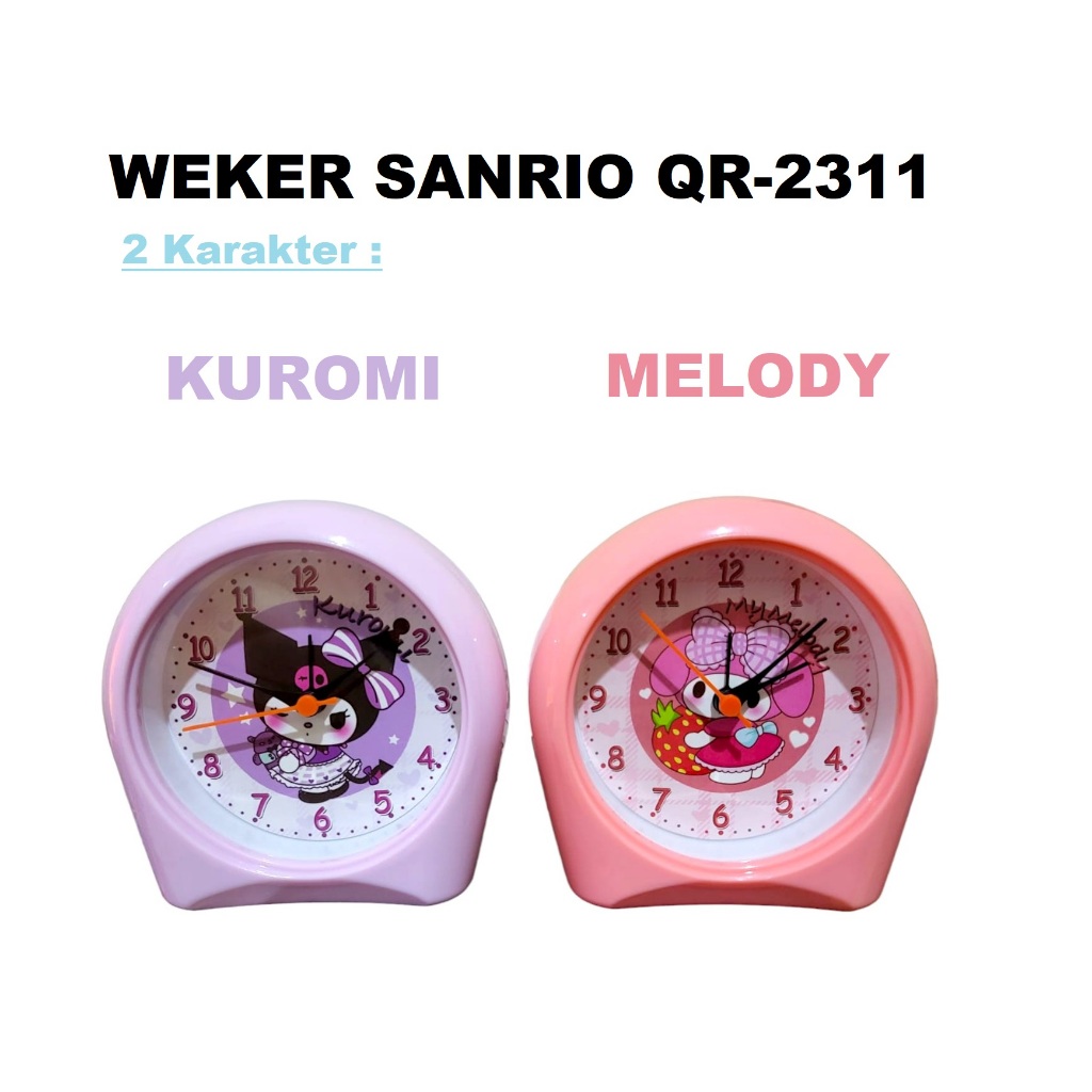 Jual Jam Alarm GRATIS BATERAI Kawaii Hello Kitty MELODY KUROMI Sanrio ...