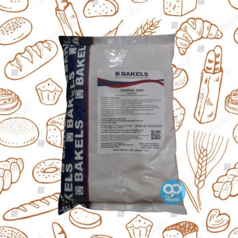 Jual bread improver dobrim 2000/pelembut roti/softener roti (1kg ...