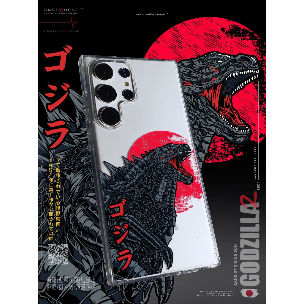 Jual Casequest Land of Rising Sun - Godzilla 02 - Custom Case | Shopee ...