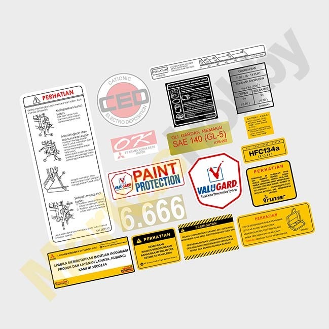 Jual Mitsubishi Canter Euro Valugard Ziebart Stiker Variasi Sticker ...