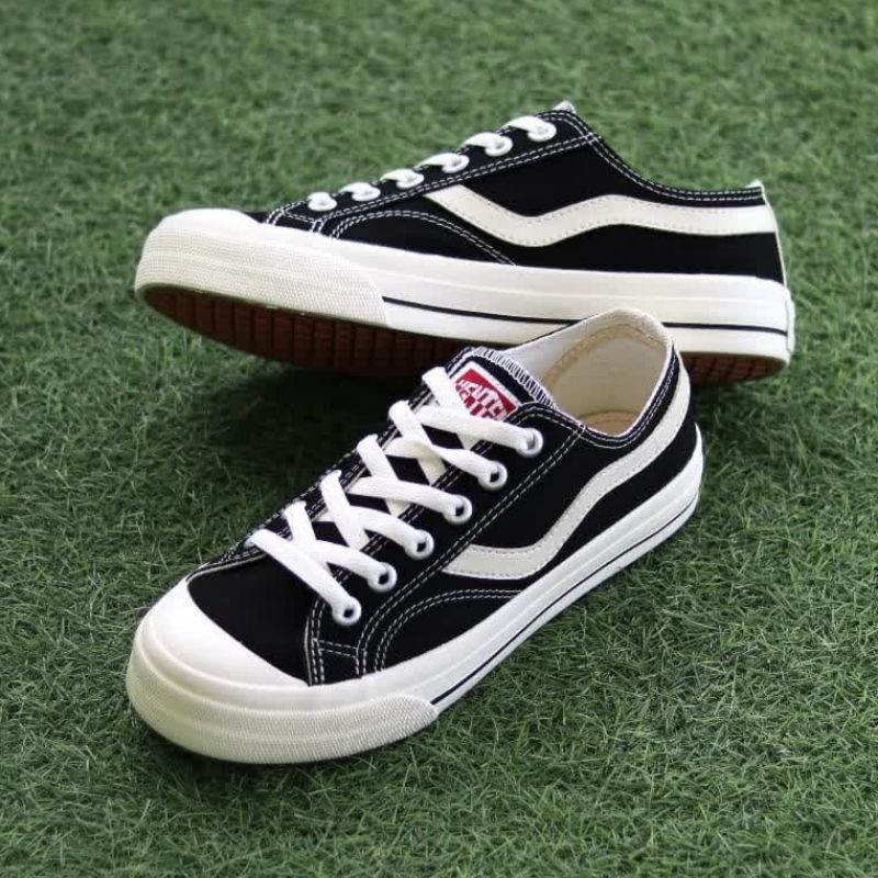 Jual Sepatu Ventela Public Low Black Natural Original | Sneakers Pria ...