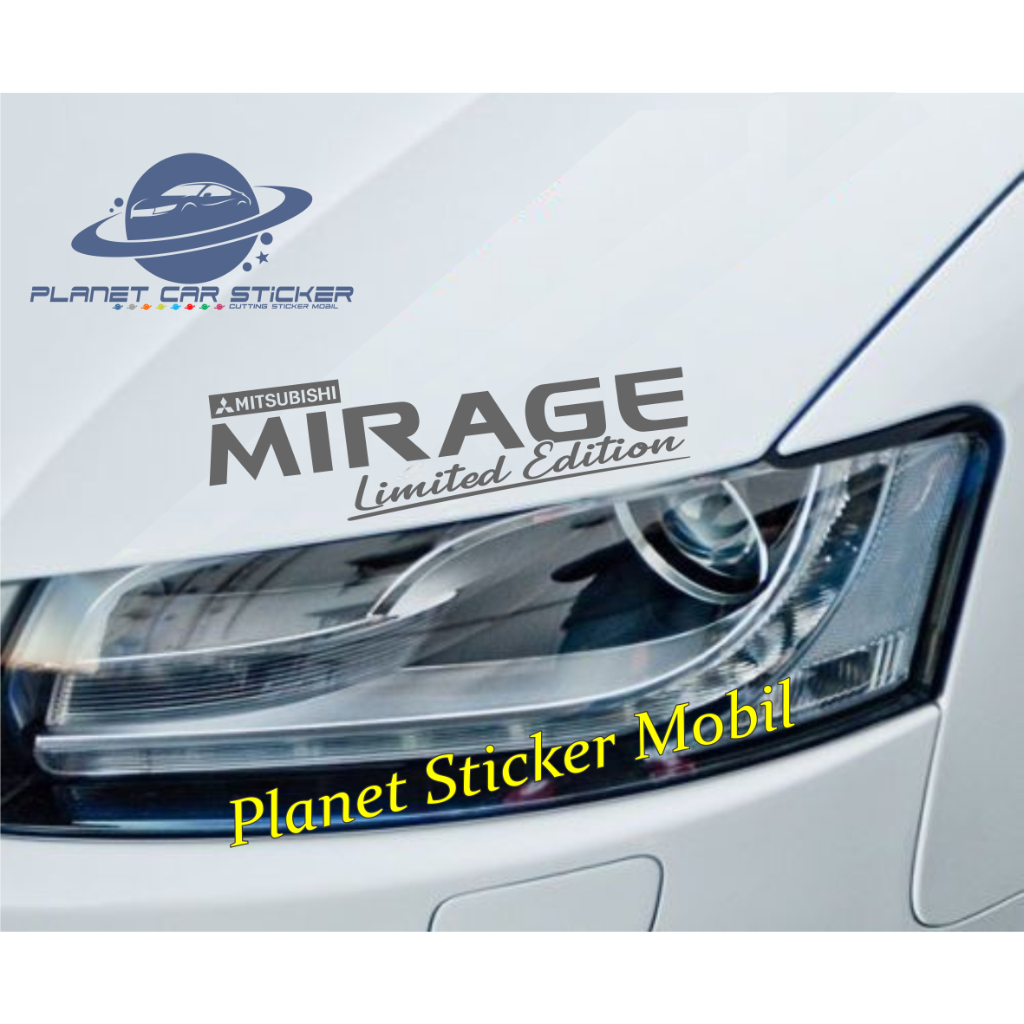 Jual sticker mirage stiker kap mobil mitsubishi mirage all tipe limited ...