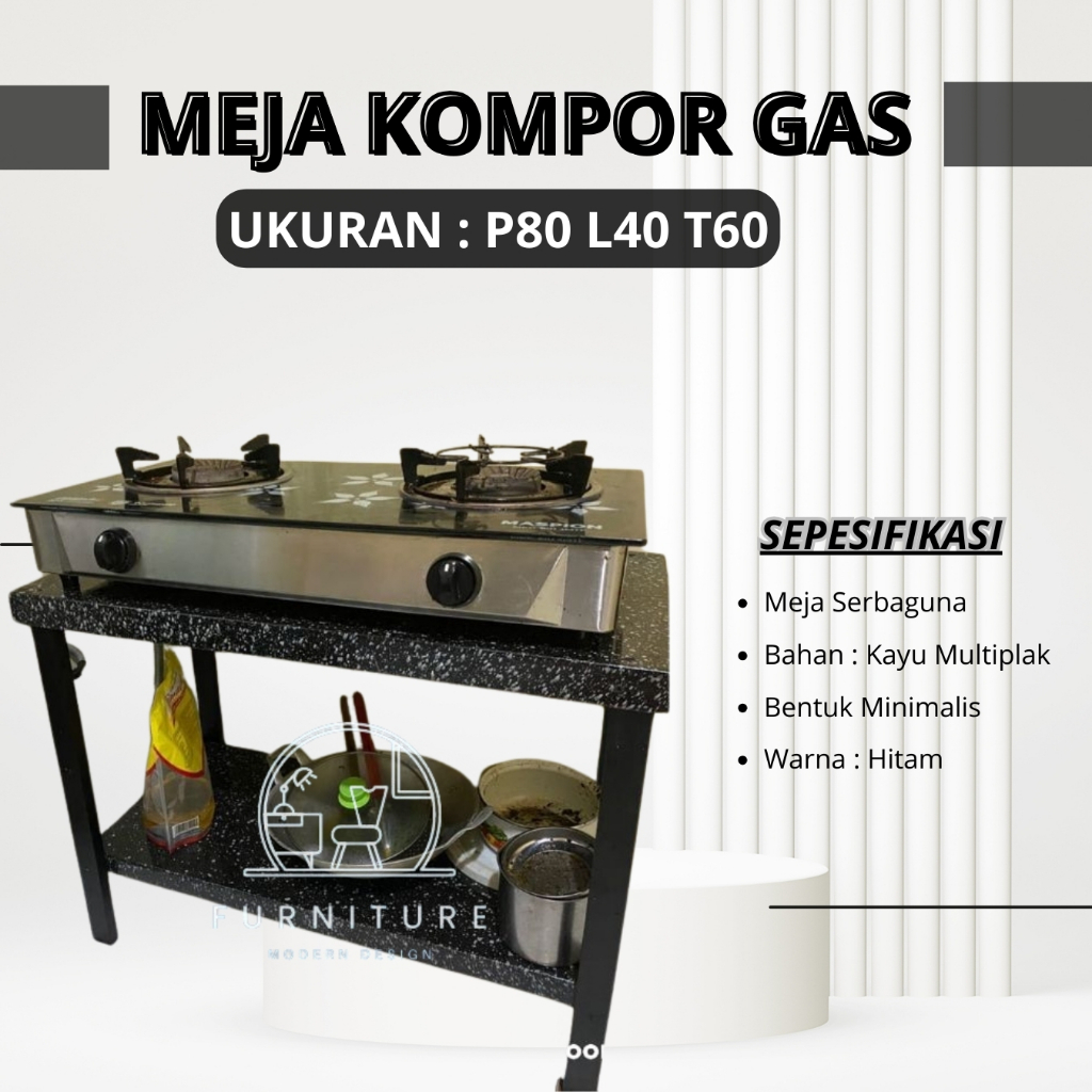 Jual Meja Kompor Gas 2 Tungku Serbaguna | Shopee Indonesia