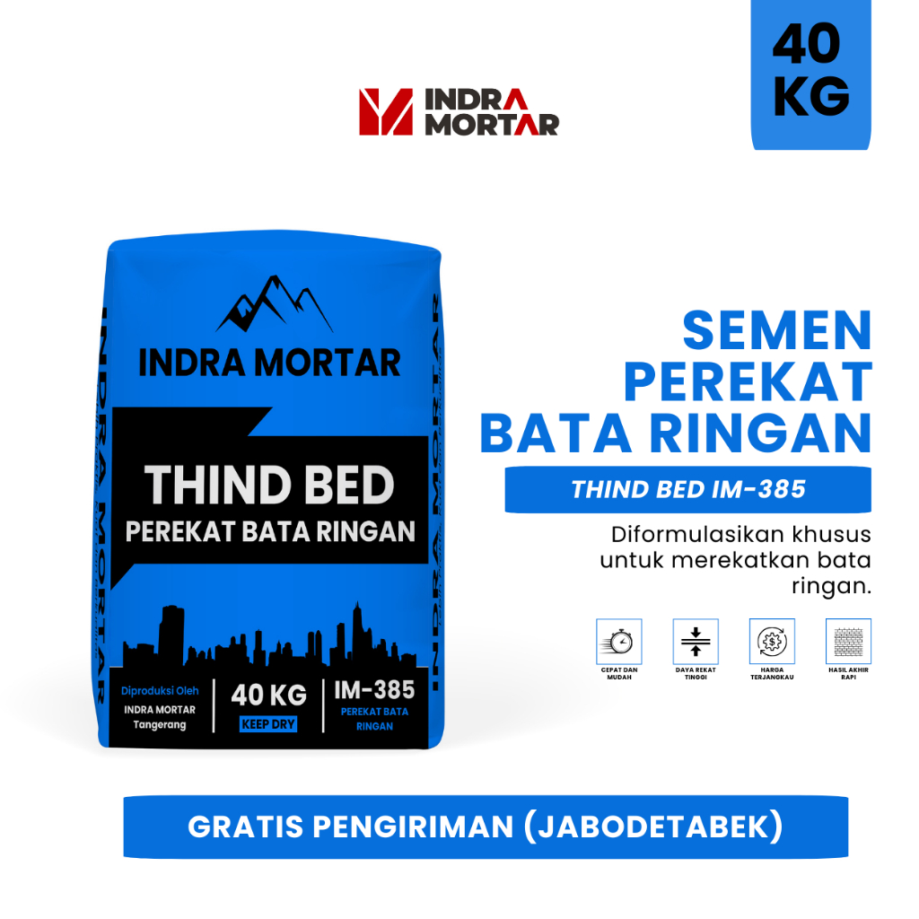 Jual Semen Instan Mortar | Perekat Bata Ringan, Thind Bed, Lem Hebel ...