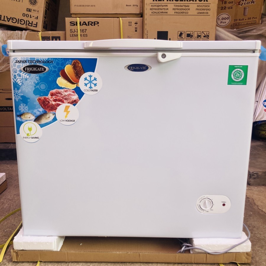 Jual FRIGIGATE Chest Freezer 200 liter F-200 LV Resmi Frizer Box F200 ...