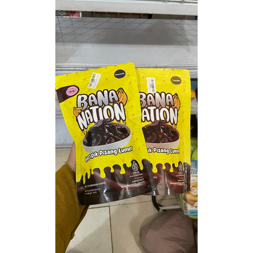 Jual Keripik Pisang lumer Bananation 90g | Banana Chips | Pisang Lumer ...