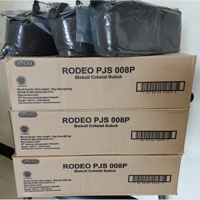 Jual 5KG TOPPING/CAMPURAN KUE/ MINUMAN COCOA BLACK OREO RODEO BUBUK ...