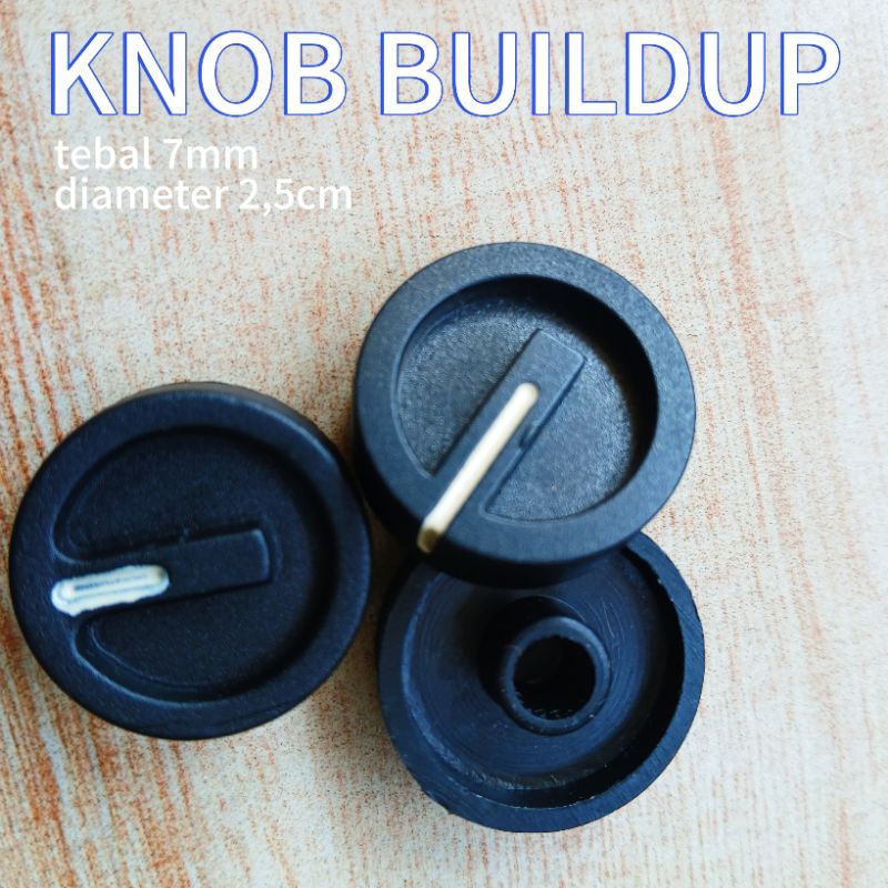Jual Knob Buildup | Knob Potensio Build Up | dimensi tebal 7mm diameter ...