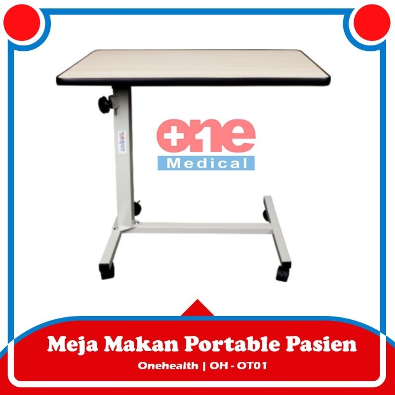 Jual Meja Makan Pasien Rumah Sakit Portable OneHealth Overbed Table ...