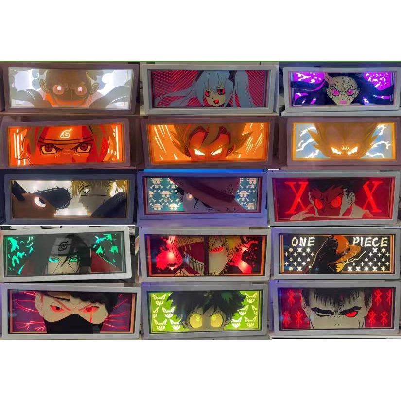 Jual Anime Light Box 3D LED Light Room Decor Anime Gift Lampu Kotak ...