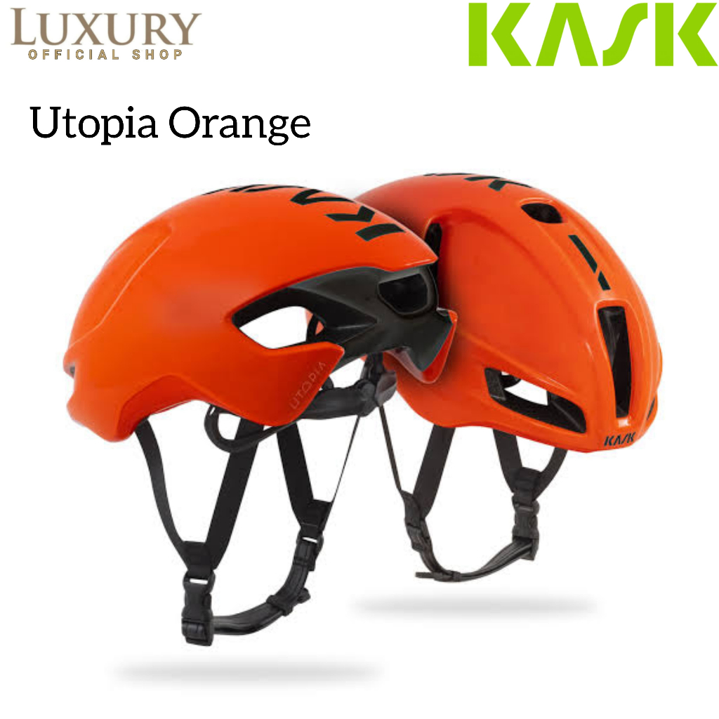 Jual Helm Sepeda KASK Helmet Utopia Orange Cycling Bike MTB Roadbike ...