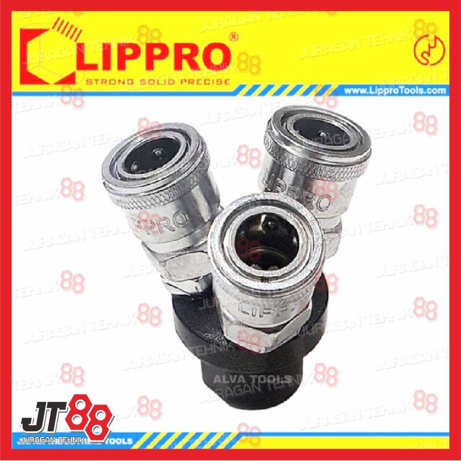 Jual LIPPRO Kopler Cabang 3 Quick Coupler 3 way LIPPRO ORIGINAL PROMO ...