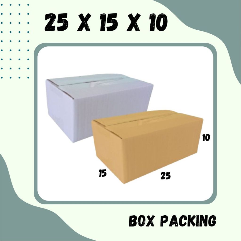 Jual Box 25x15x10 Kardus A1 Packing Karton Dus Kotak Kemasan Obat ...
