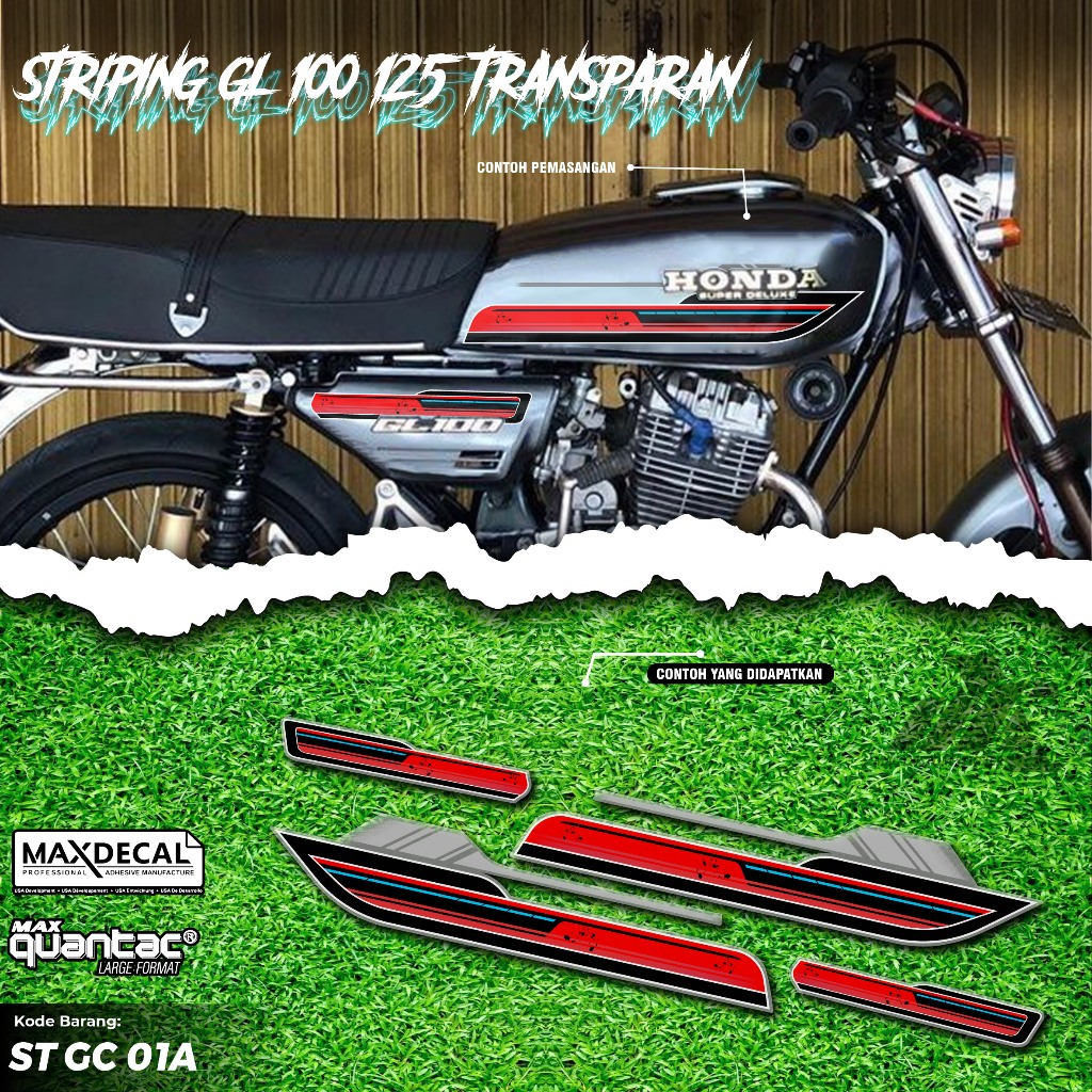 Jual STRIP GL 100/125 VARIASI - STRIPING MAXDECAL GL 100/125 UV ...