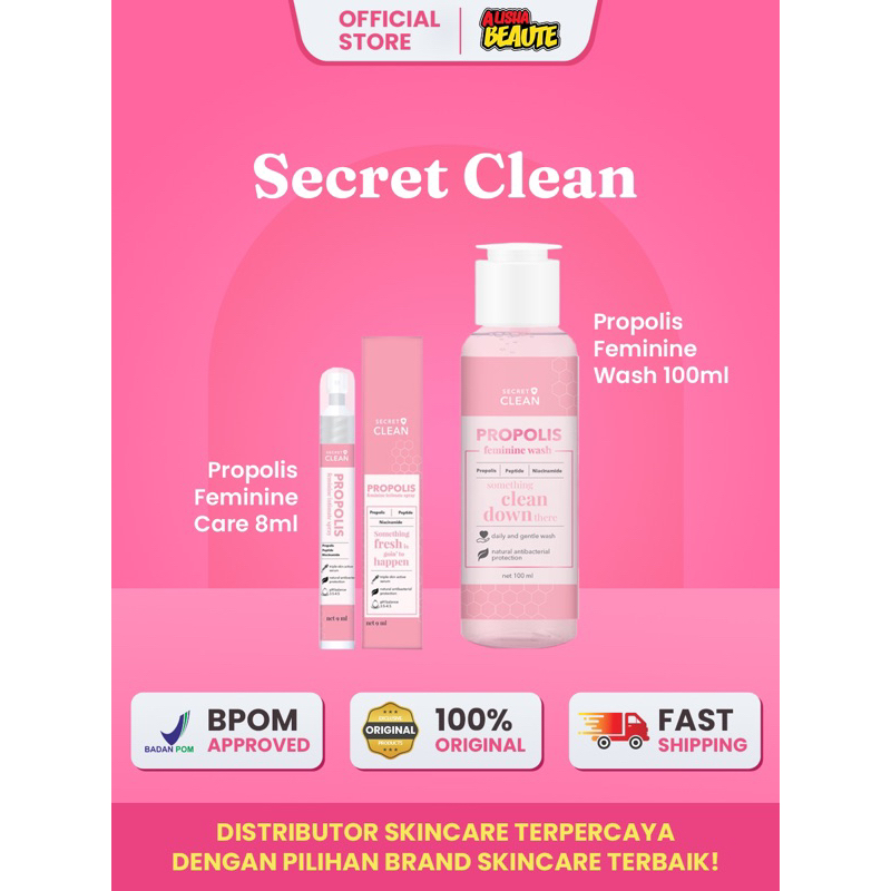 Jual Secret Clean Propolis Feminine Wash 100ml | Secret Clean Propolis ...
