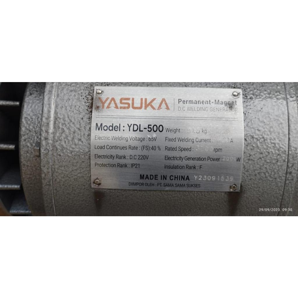 Jual YDL 500 YASUKA DINAMO LAS | MESIN DINAMO LAS DC | WELDING ...