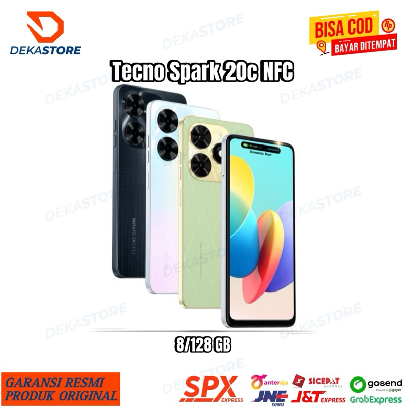 Jual Tecno Spark 20c NFC 8/128 GB Garansi Resmi | Shopee Indonesia