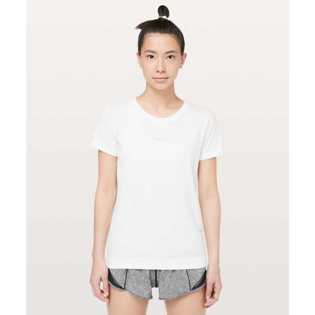 Jual Lululemon Swiftly Tech Short Sleeve Breeze Relaxed Fit White