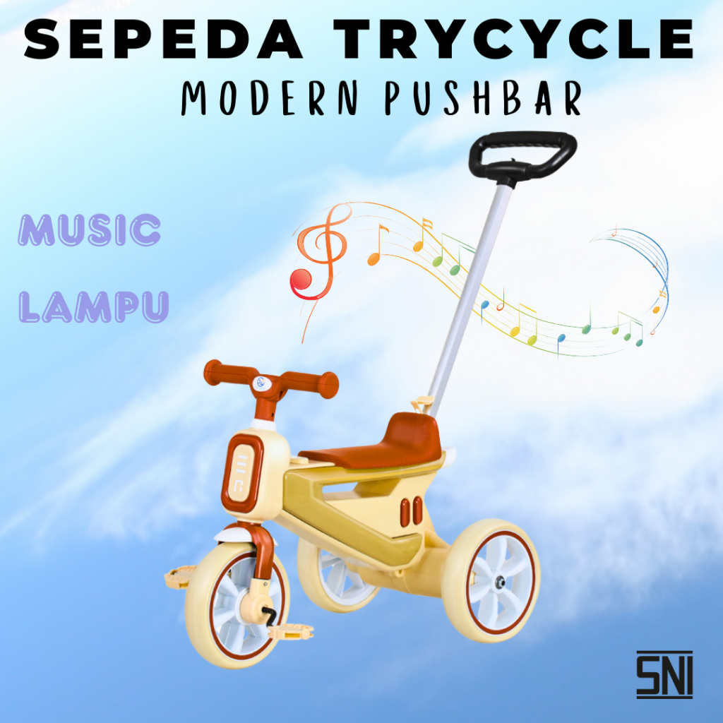 Jual Sepeda Modern Tricycle Anak Gowes 2in1 Musik Lampu Dengan dorongan belakang | Shopee Indonesia