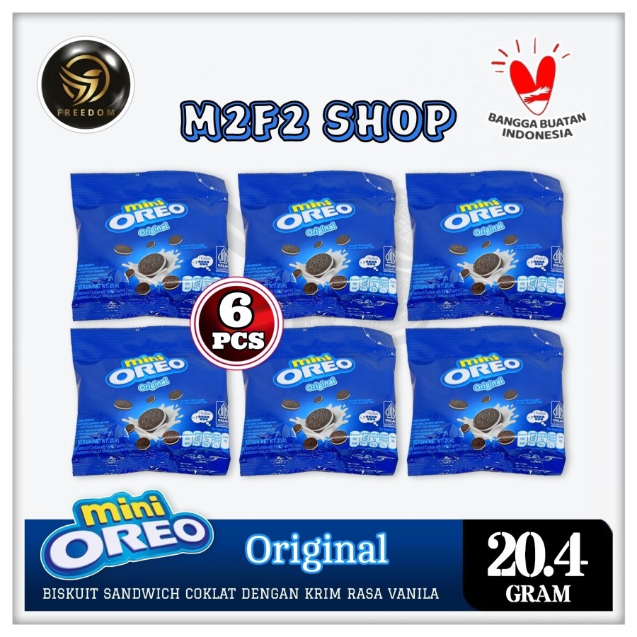 Jual Biskuit Oreo Mini Sandwich Original Vanilla Cream | Krim Vanila ...