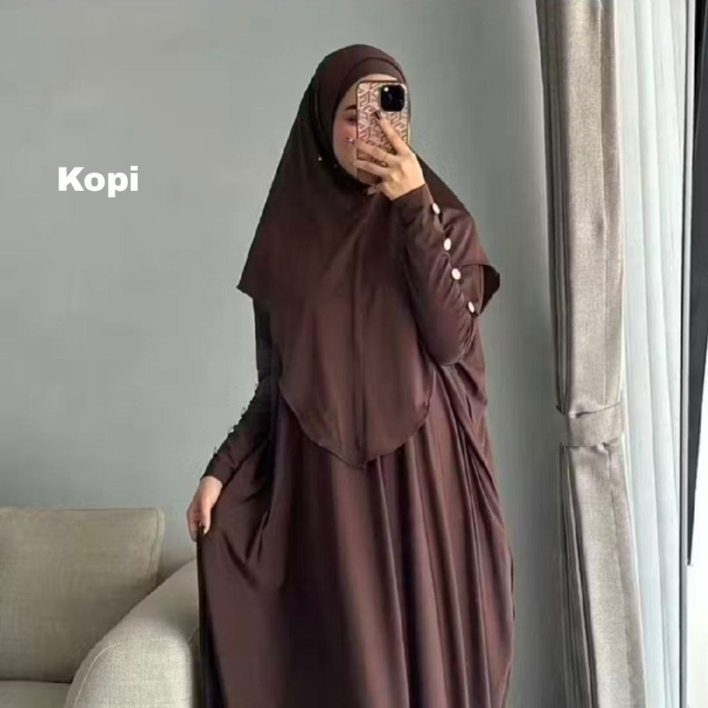 Jual Abaya inara bahan jersy premium free kerudung bahan adem baju ...