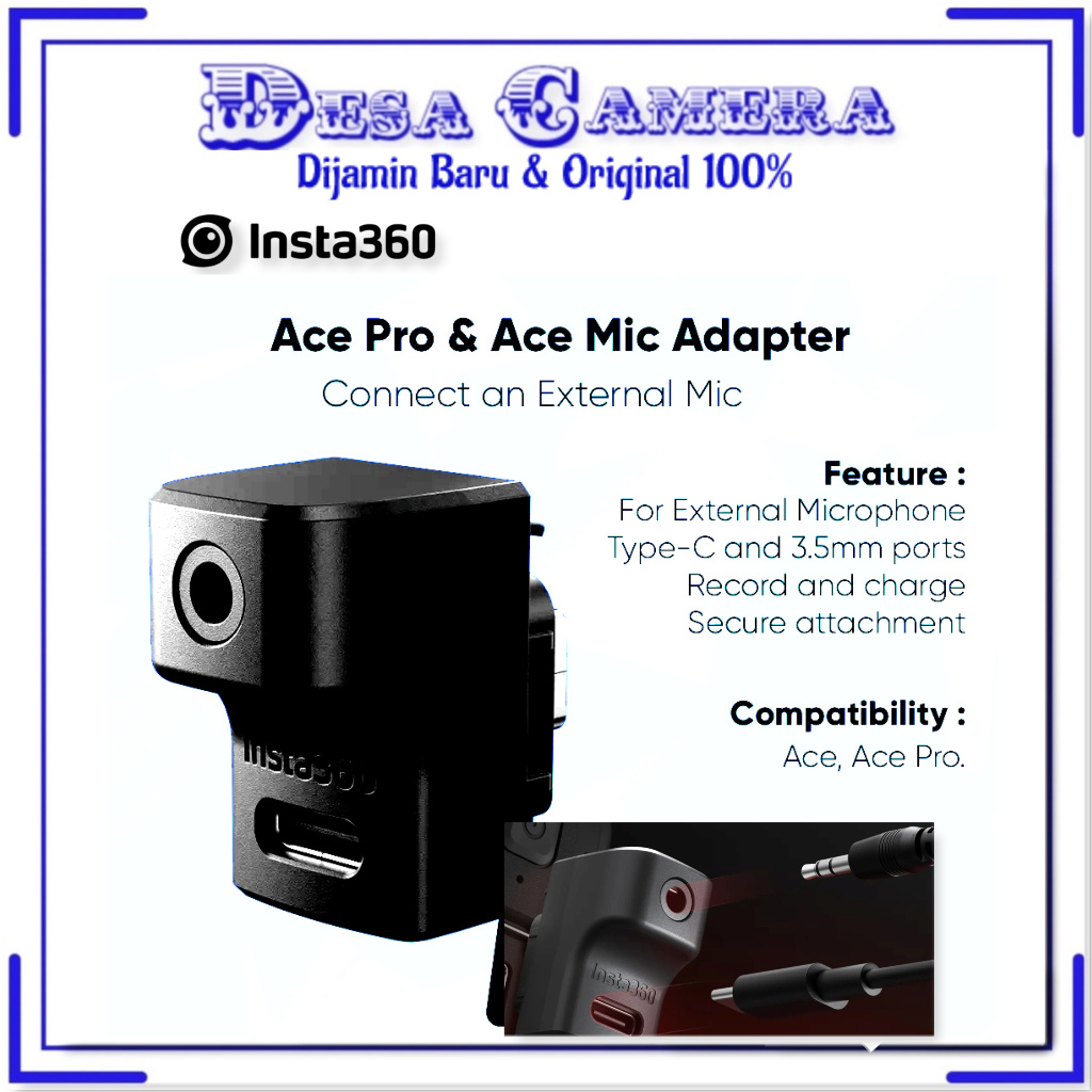 Jual Insta360 Ace Pro & Ace Mic Adapter Original | Shopee Indonesia