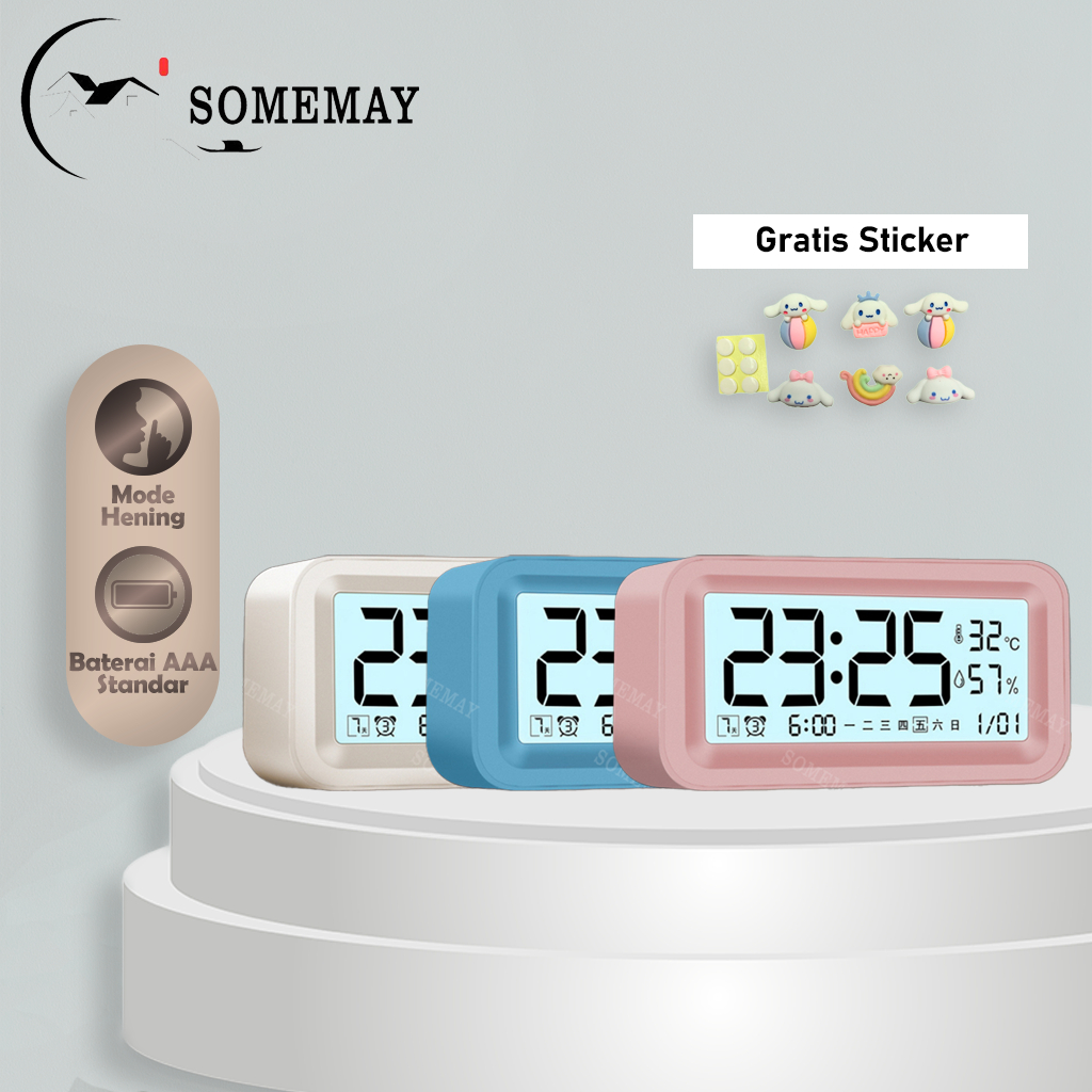 Jual SOMEMAY Jam alarm M35/ Digital Jam Weker Mini Mode Alarm / Jam ...
