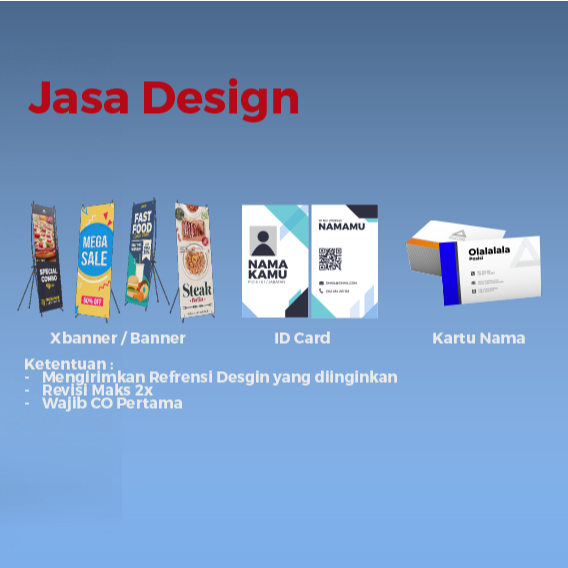 Jual DESIGN SPANDUK / BANNER / KARTU NAMA / XBANNER / ID CARD | Shopee ...