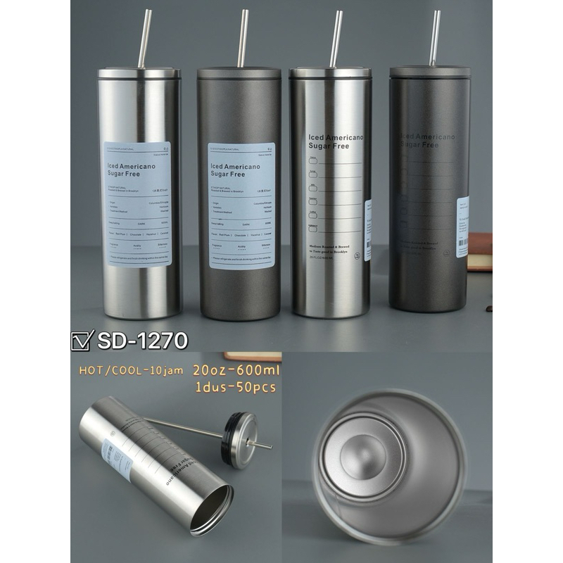 Jual 02 1183 Tumbler Americano Botol Stainless Kopi Termos Air Panas ...