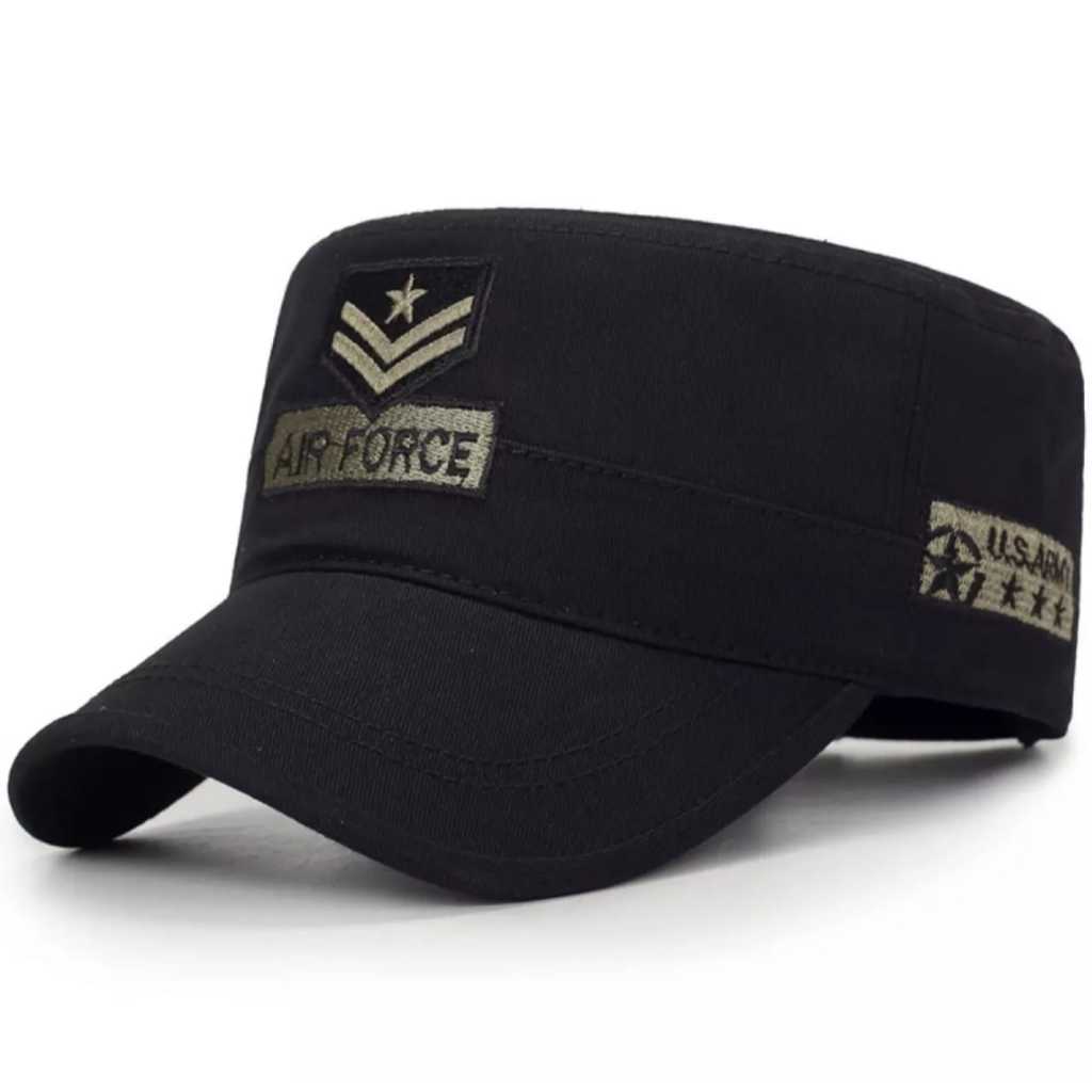 Jual Topi Pria Pet Pendek Airforce Terbaru 2024 Topi Komando Army ...