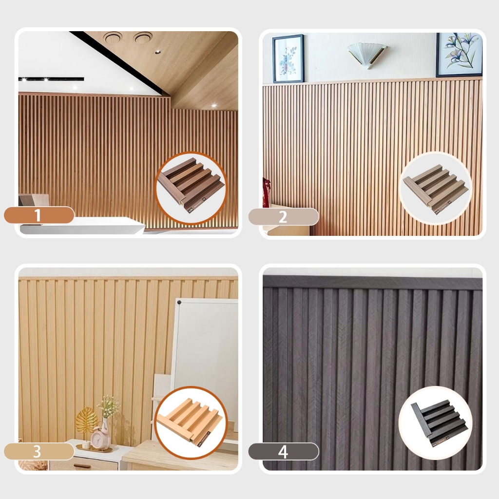 Jual Garis sudut berbentuk L panel dinding WPC trim Setiap panel ...