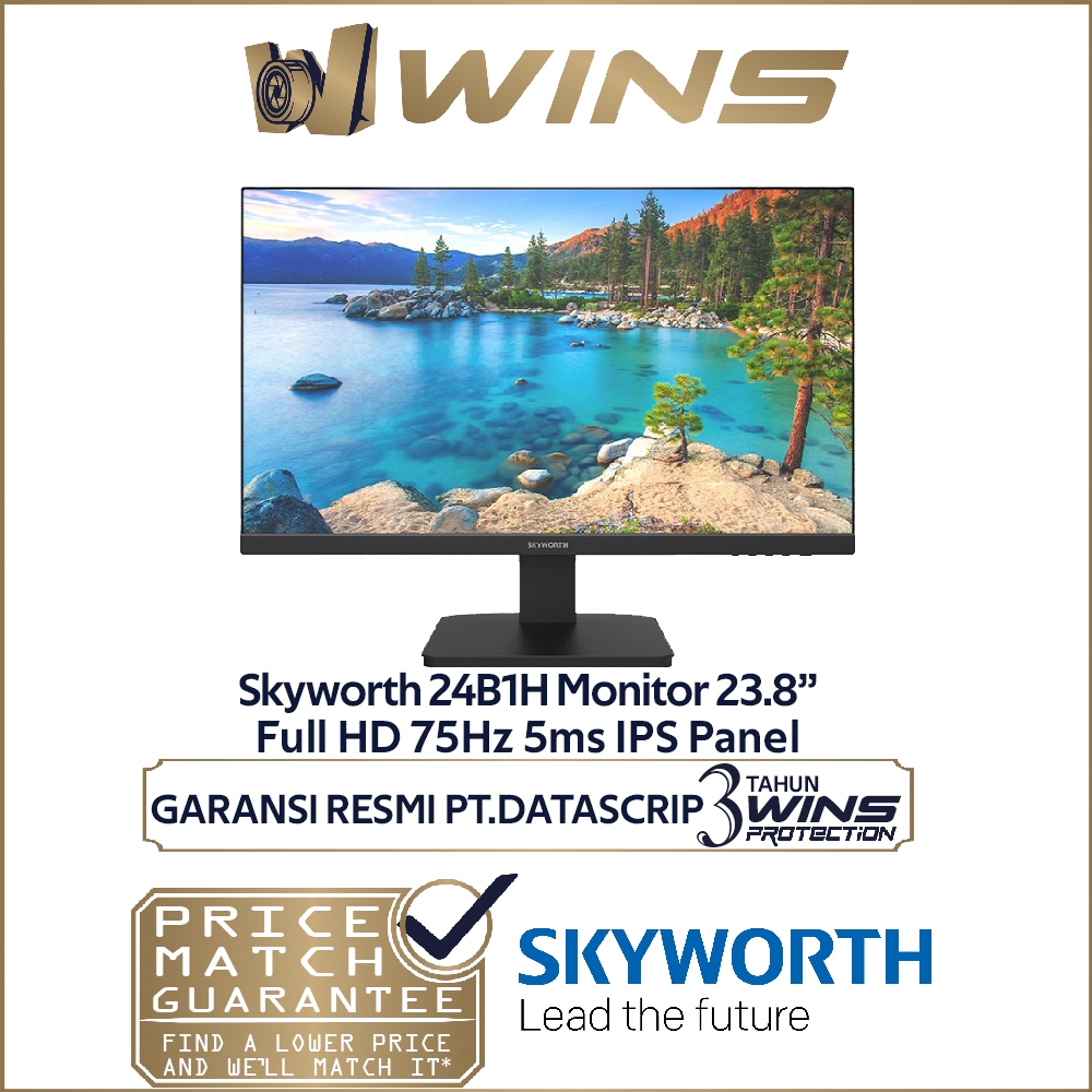 Jual Skyworth 24B1H Monitor LED 23.8" (23.8inch) Full HD 75Hz 5ms IPS ...