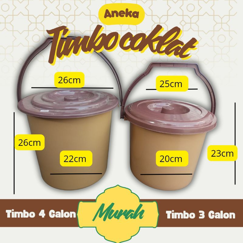Jual TIMBO COKLAT 4 GALON DAN 3 GALON | Shopee Indonesia