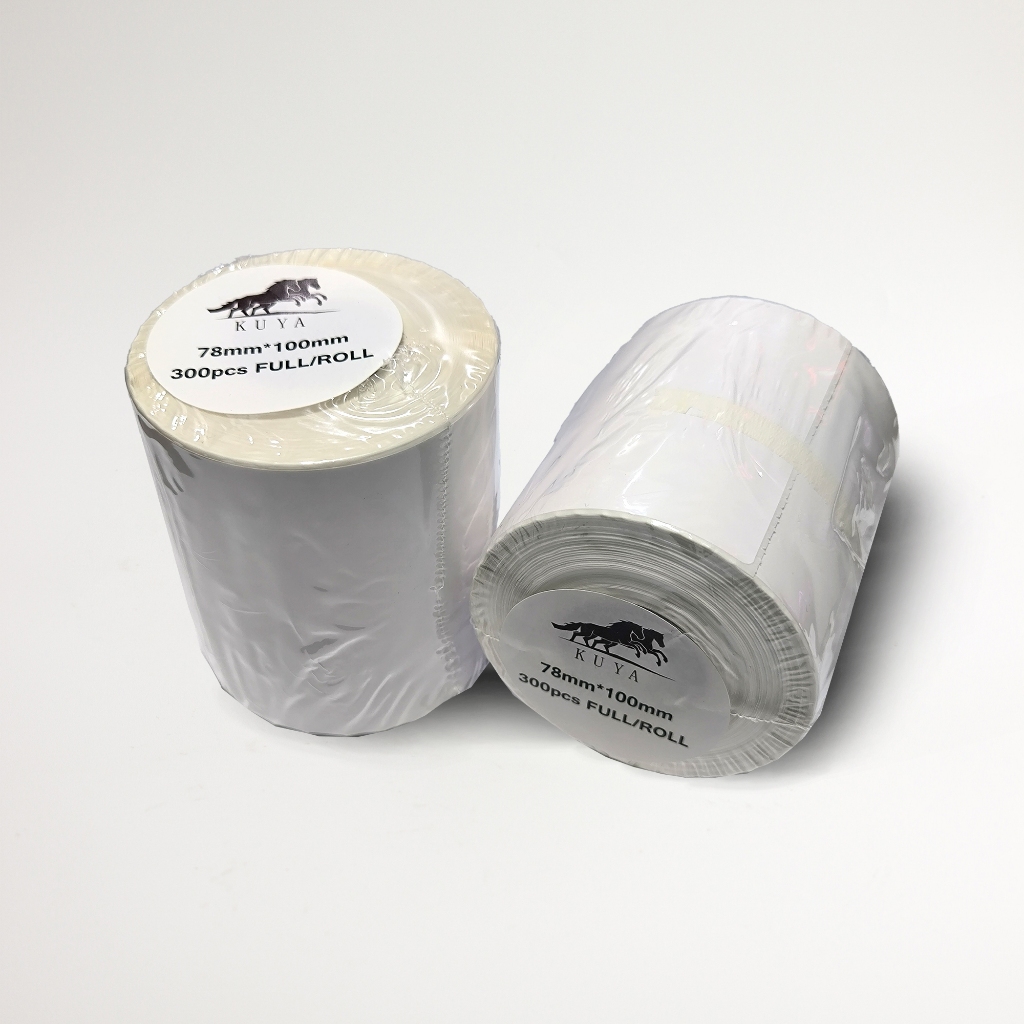 Jual LABEL THERMAL 78 X 100 KERTAS STICKER BARCODE ISI 300 PCS ROLL ...