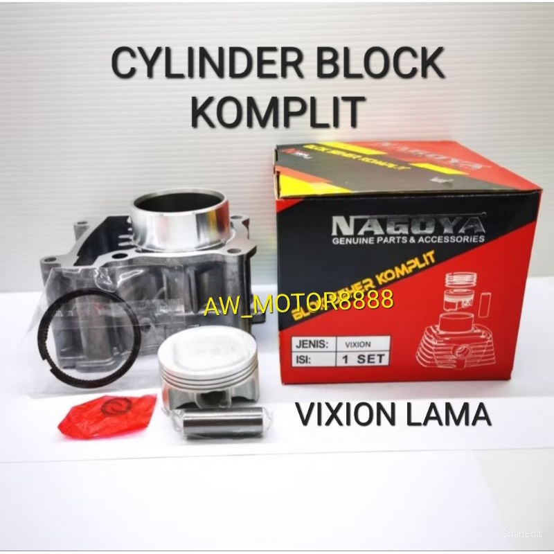 Jual BLOCK BLOK SEHER KOMPLIT VIXION / VIXION LAMA / VIXION OLD CYLINDER BLOCK BLOK KOMPLIT SET ...