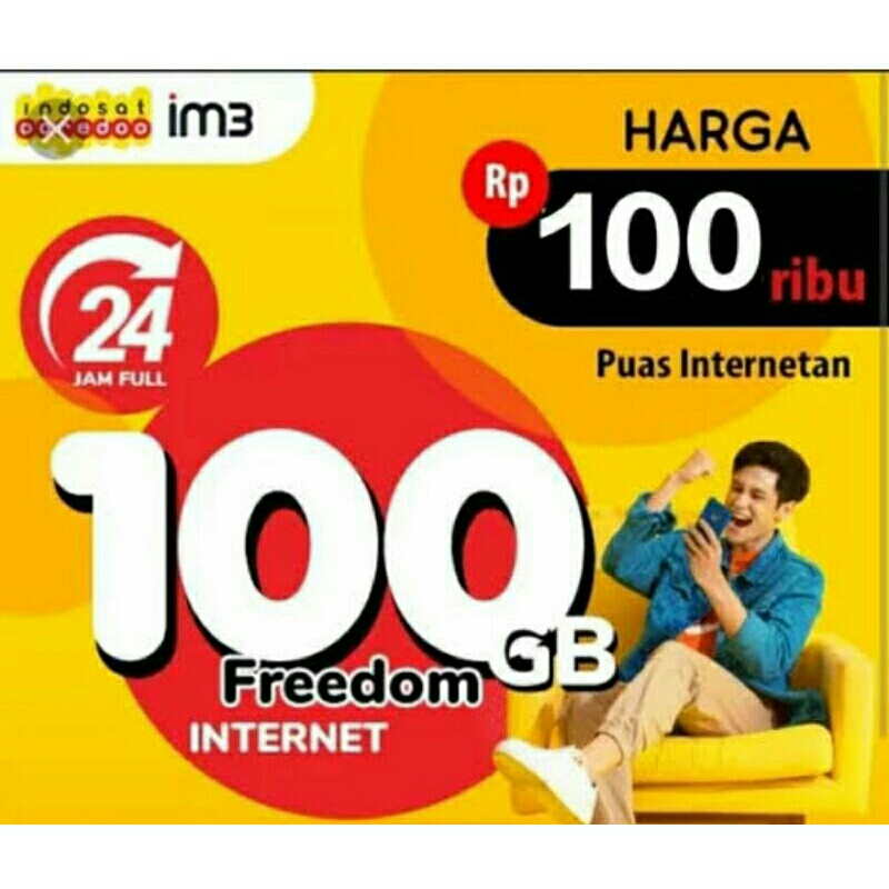 Jual PAKET DATA INDOSAT 100Gb / Paket kuota indosat 100Gb INTERNET ...