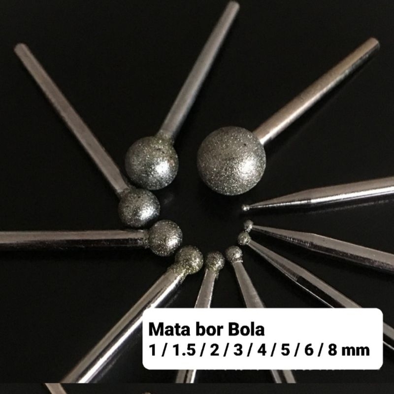 Jual Set 4pcs Mata Bor ball bola bulat grafir tuner ukir gerinda pahat ...