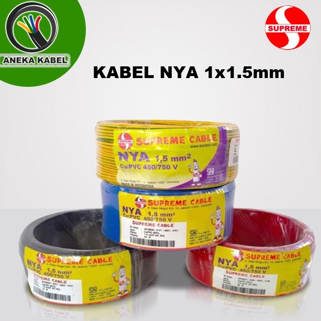 Jual KODE O46Y Kabel Listrik NYA 15mm Kabel Kawat Tunggal 15mm Kabel ...