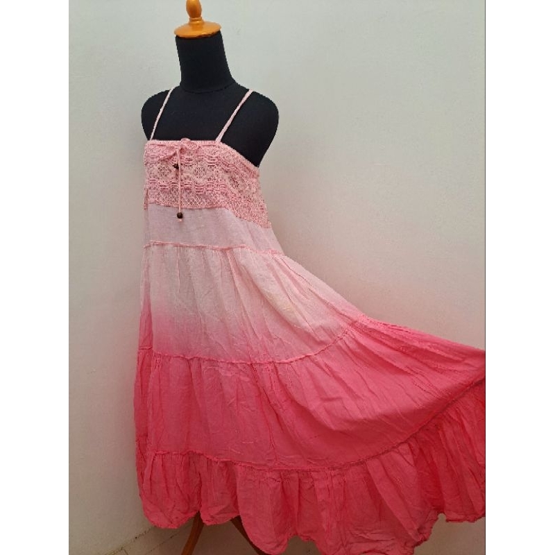 Jual Overall Dress Pink Gradasi | Shopee Indonesia