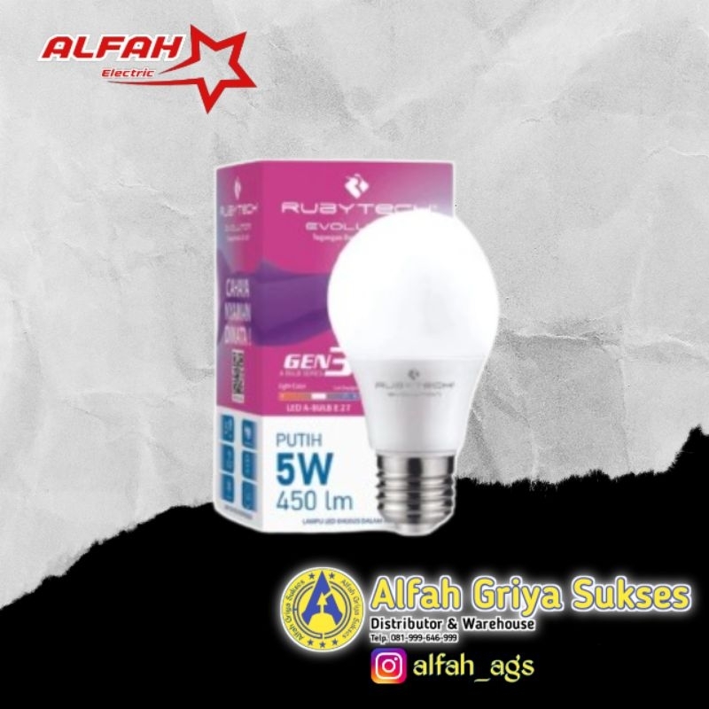 Jual LAMPU LED RUBYTECH EVOLUTION 5 WATT | Shopee Indonesia