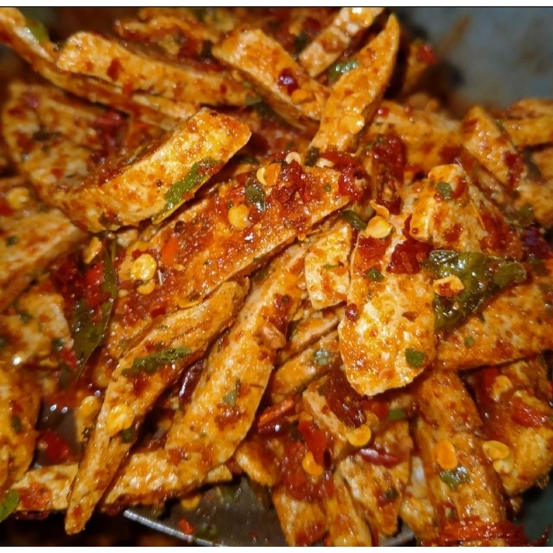 Jual Basreng pedas daun jeruk, berat 100gram (bumbu basah) | Shopee ...