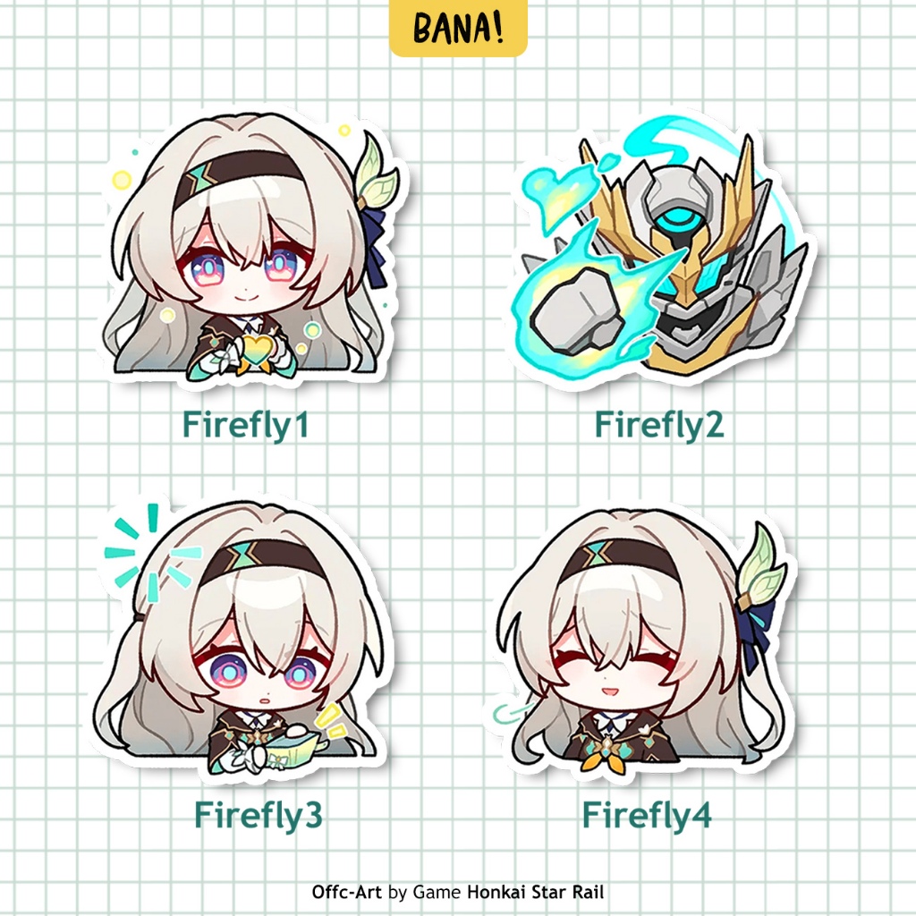 Jual Stiker FIREFLY HSR Bijian Stiker Anime | BANA | Shopee Indonesia