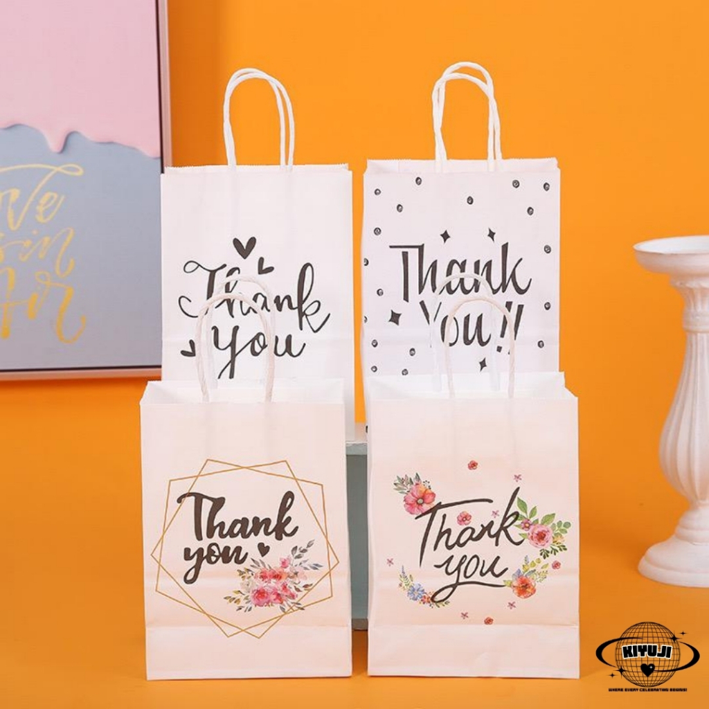 Jual Kiyuji Party Paper Bag Goodie Bag Thankyou Tas Kado Souvenir Snack ...