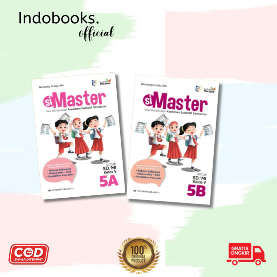 Jual SIMASTER UNTUK SD/MI JL.5A/5B/KM by PENERBIT ERLANGGA | Shopee ...
