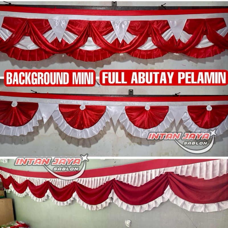 Jual Bendera Background Merah Putih Mini 10 Gelombang/Bendera Umbul Umbul | Shopee Indonesia